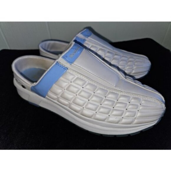 Reebok | Shoes | Reebok White Puffy Look Comfort Slip On Clog Ladies ...
